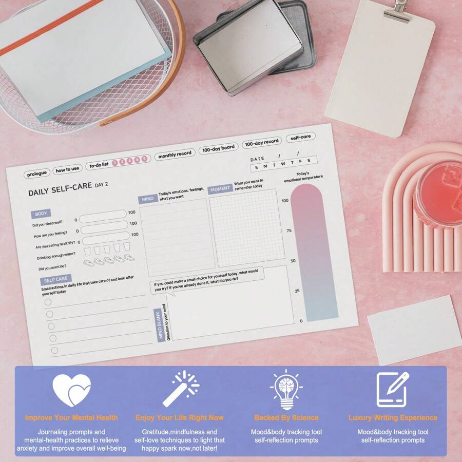 Daily Mindfulness Journal For Relaxation & Wellness - Science-Backed ...