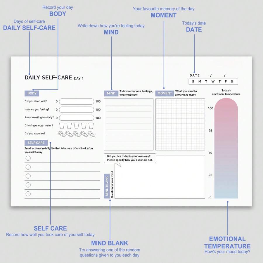 Daily Mindfulness Journal For Relaxation & Wellness - Science-Backed ...