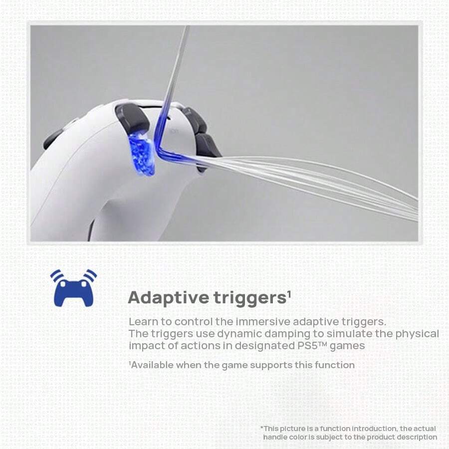 Sony 1pc Sony PS5 DualSense Wireless Gaming Controller, Adaptive Triggers, Dual Vibration Motors ...