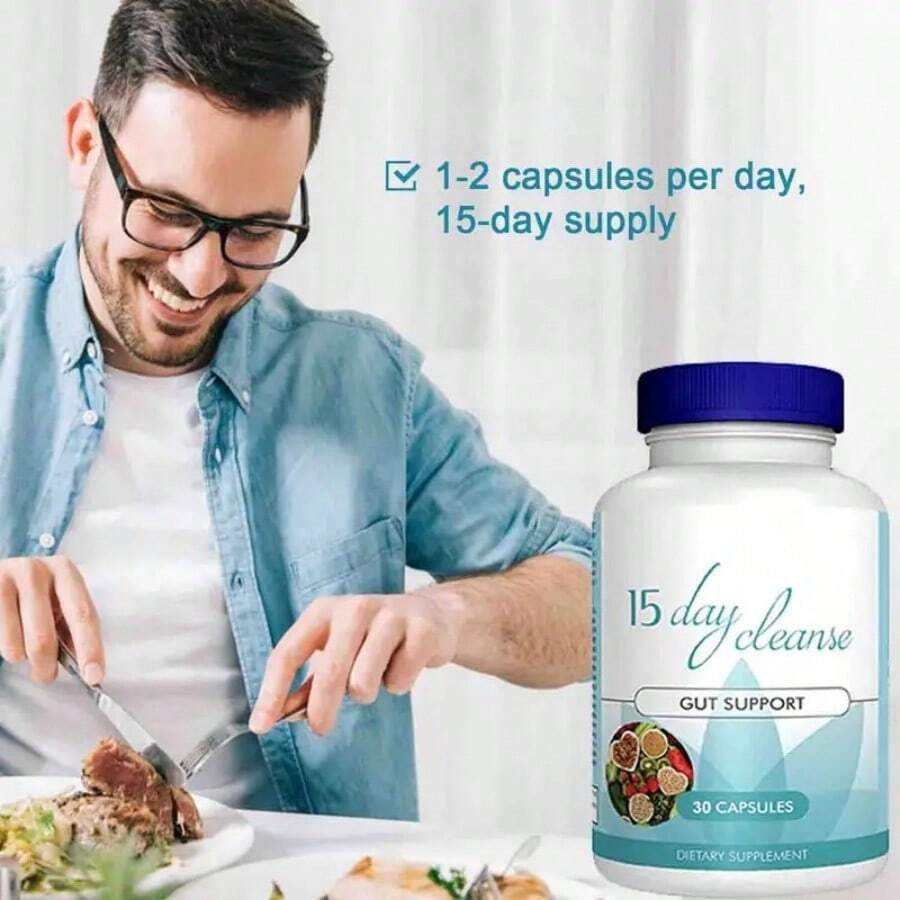 15 Day Cleanse - Gut And Colon Support | Caffeine Free | Advanced Formula With Senna, Cascara ...