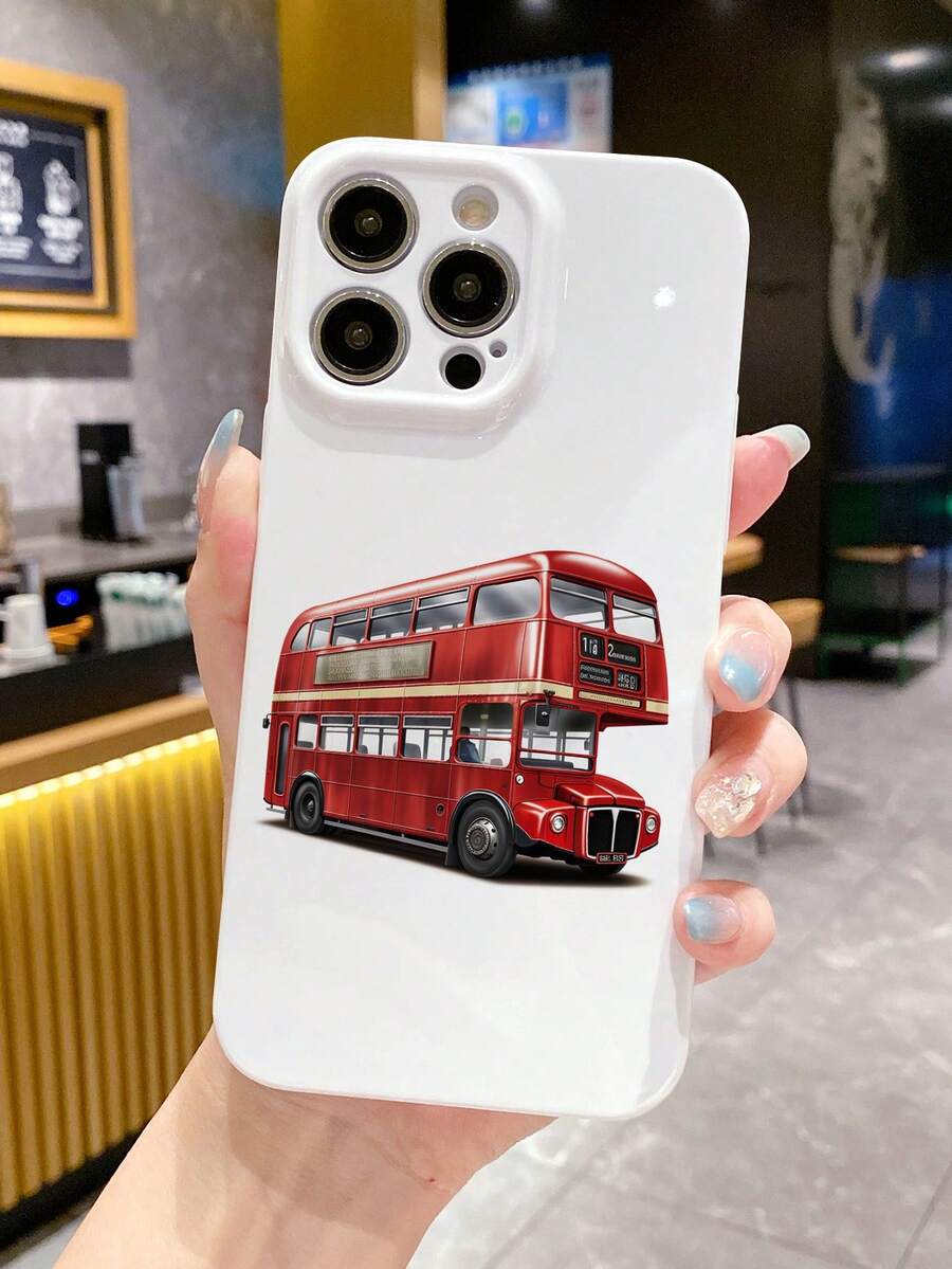 Technology Vintage Double-Decker Bus Themed Phone Case With Realistic ...