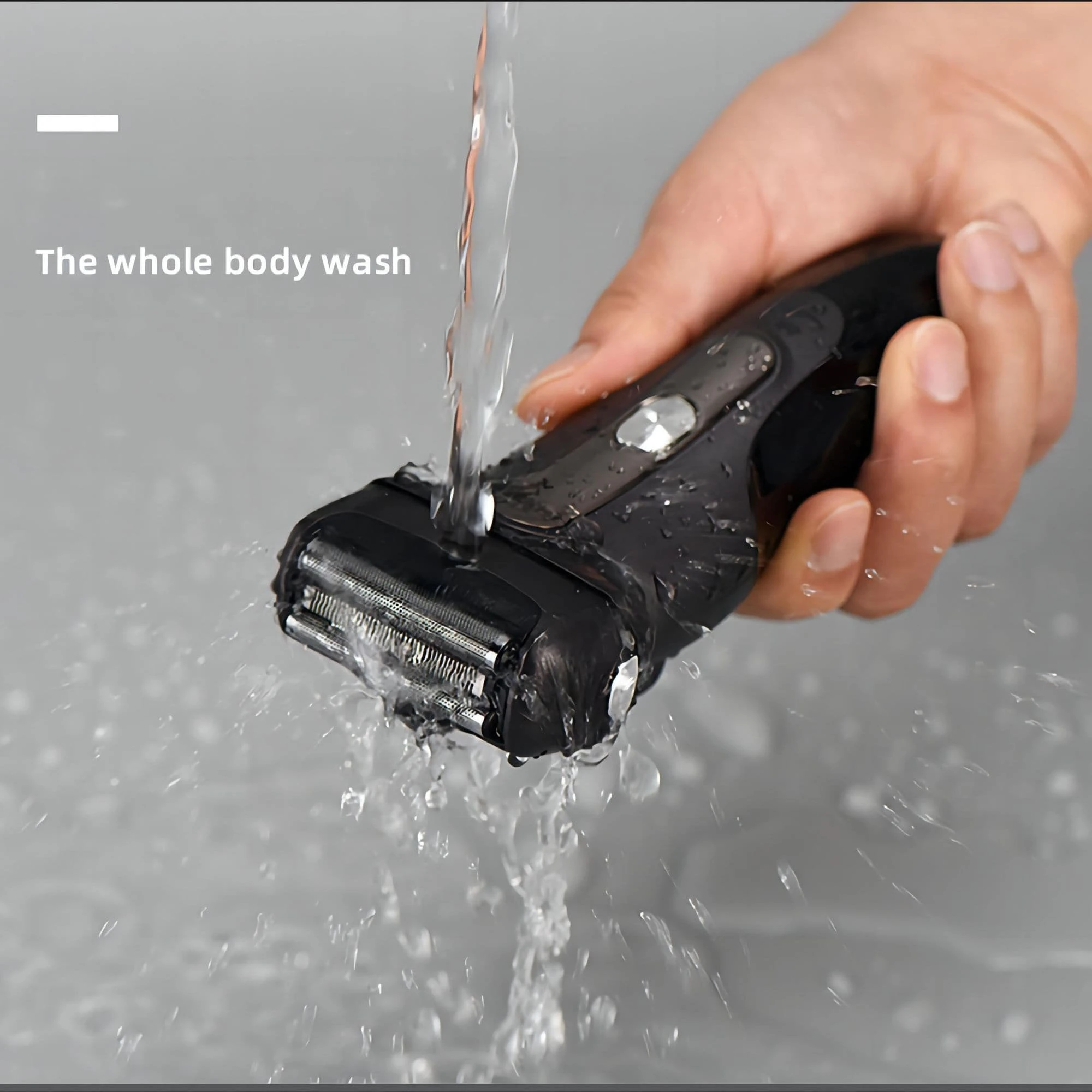 1 PC Electric Reciprocating Three Blade Beard Shaver, Men's Multifunctional Shaver, Intelligent ...