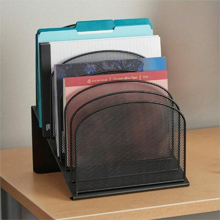 8-Tiered Desk Organizer, Vertical File Organizer For Home, Office ...