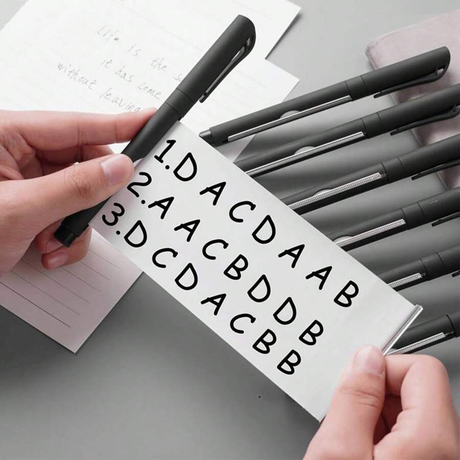 1set Reusable Fountain Pen With Retractable Cheat Sheet, Plastic ...