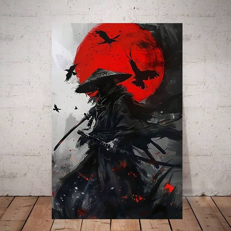 Modern Japanese Anime Canvas Art Print Poster - Abstract Wall Decor For ...