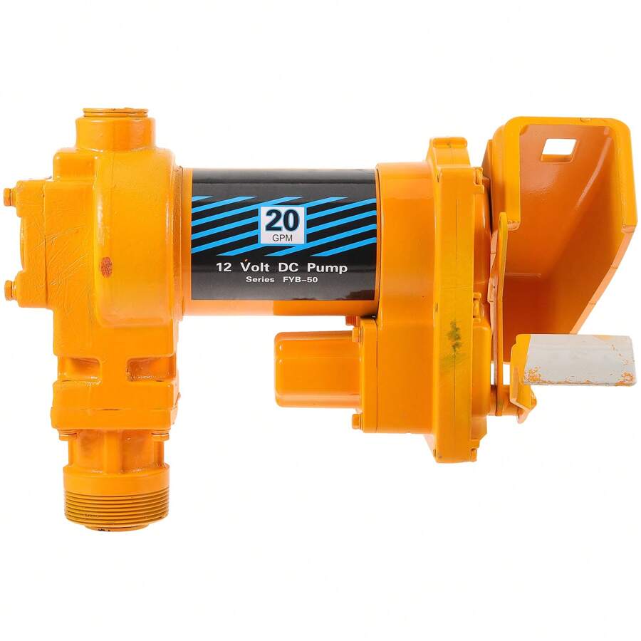 Fuel Transfer Pump 12 Volt 20 GPM High Flow Transfer Pump, Cast Iron ...