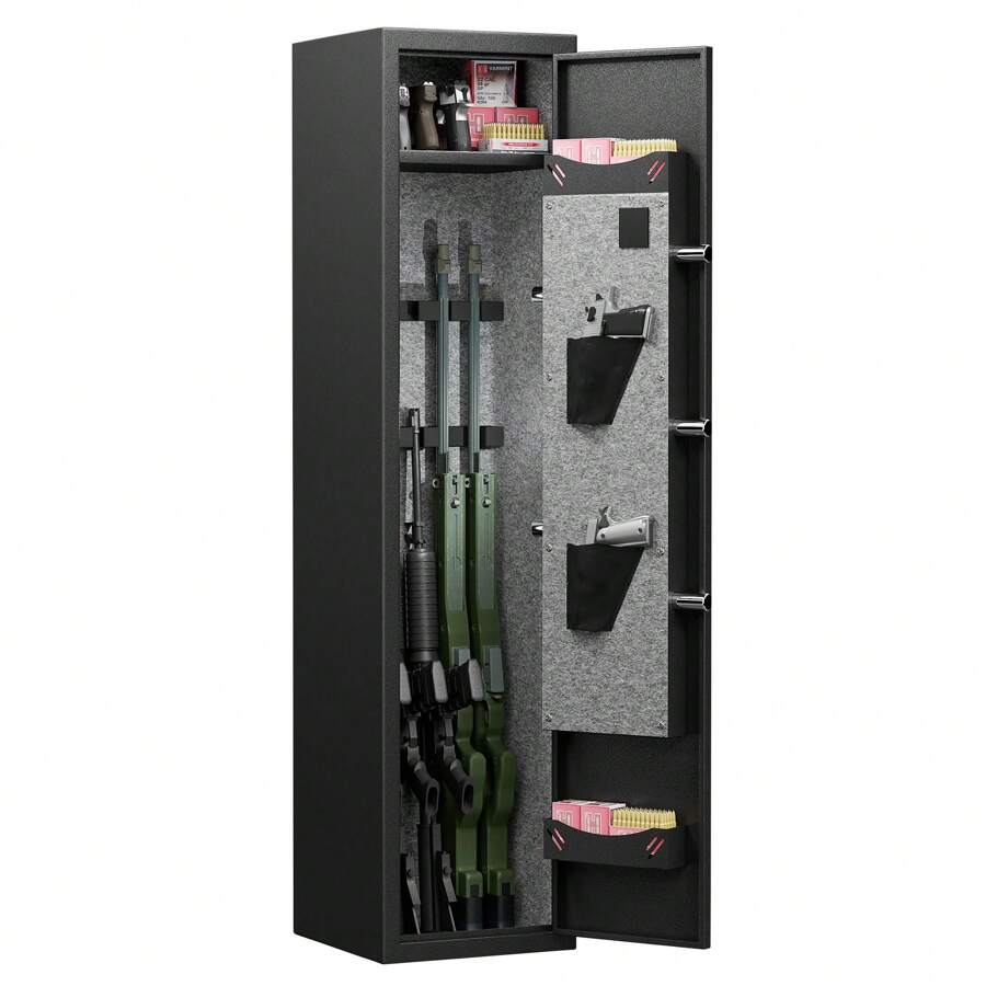 3-4 Gun Safe For Rifles And Pistols,Quick Access Password Gun Safe,High ...