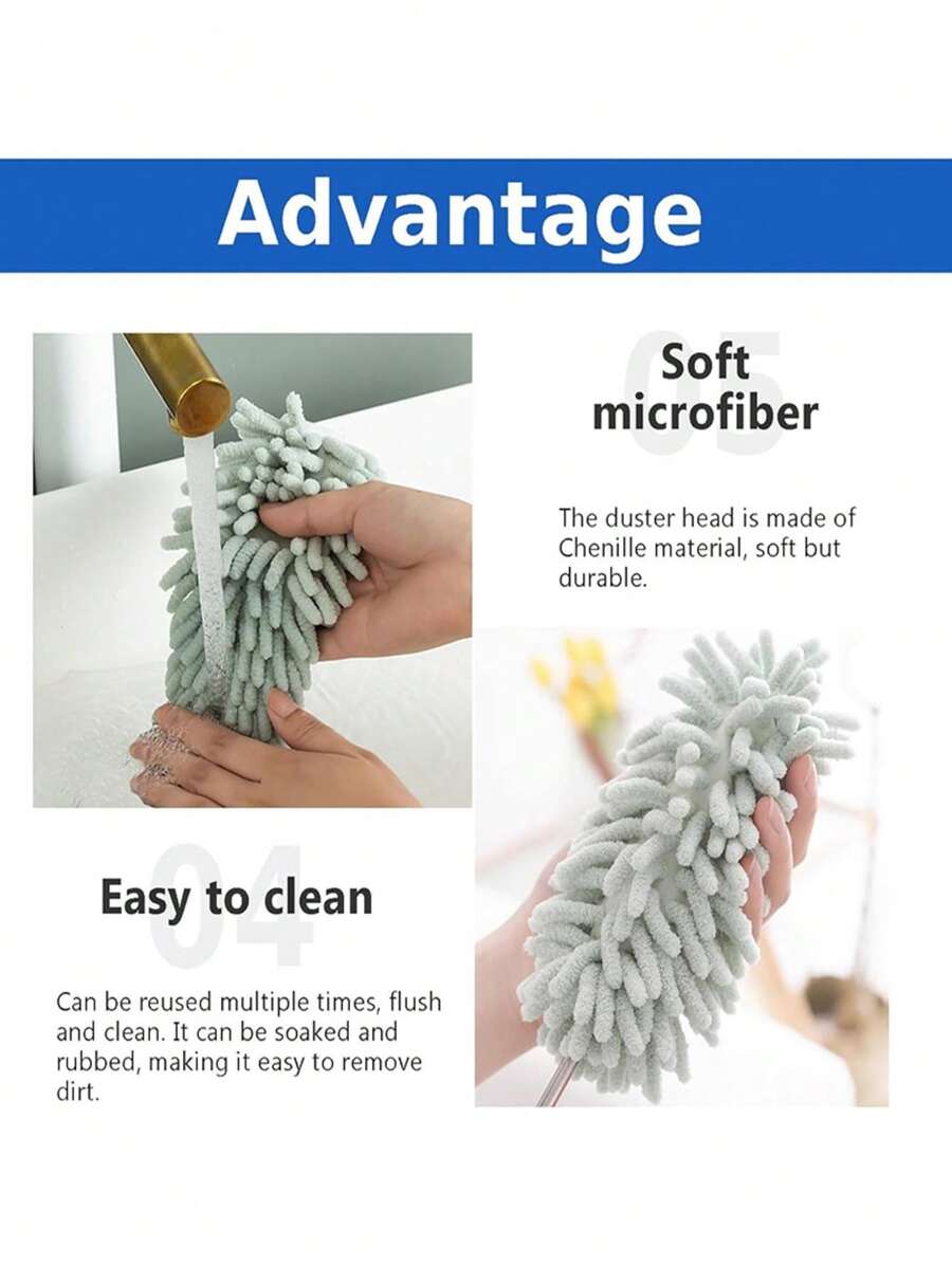 Solid Color Desktop Sweeping Telescopic Dust Brush Dust Collector, Car ...