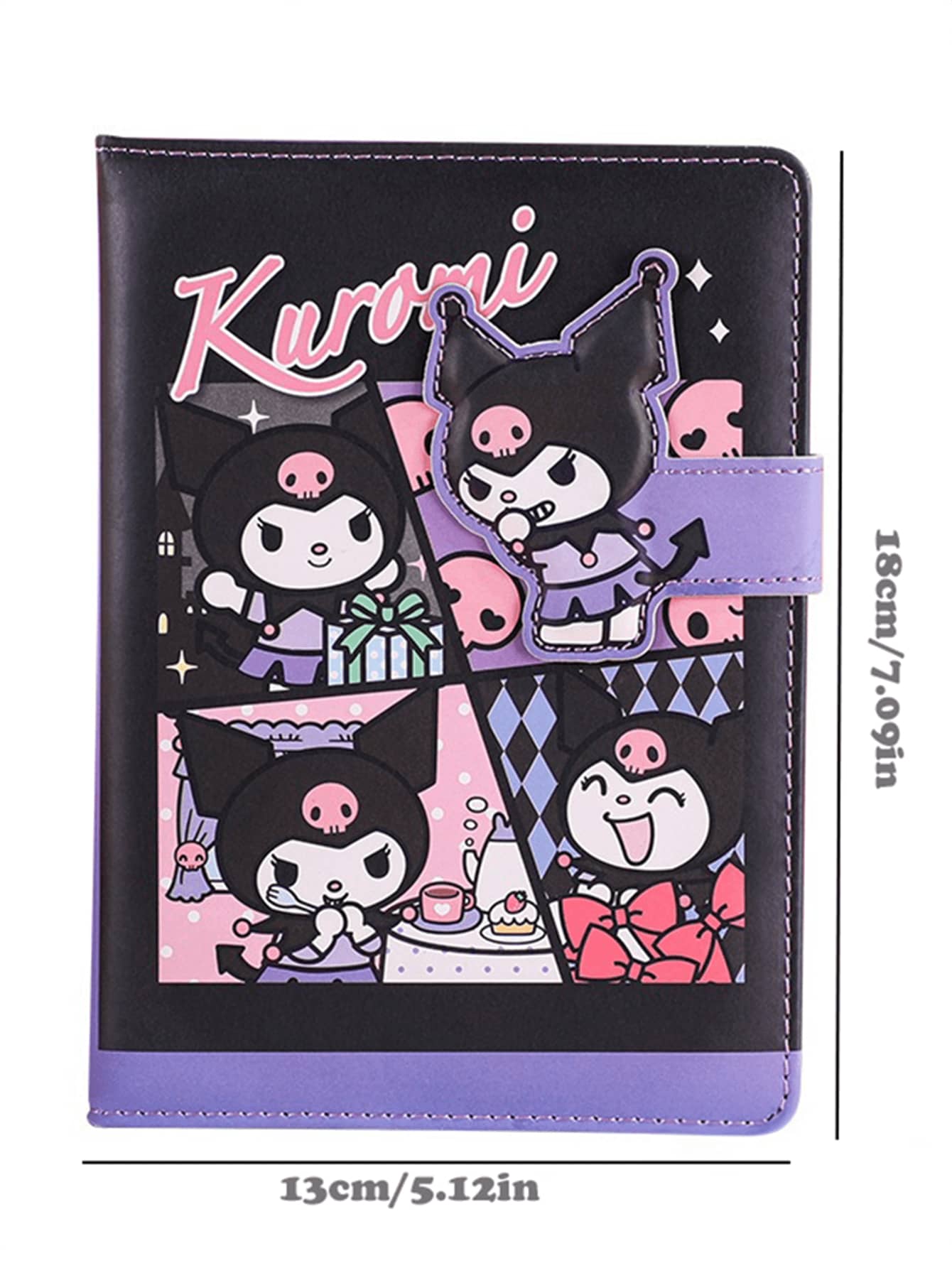 Embossed Edge Magnetic Closure Cartoon Character Notebook And Cute ...