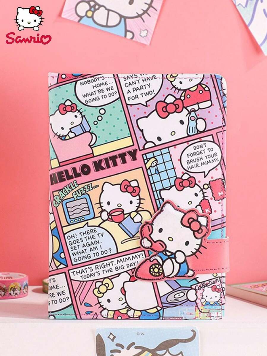 Embossed Edge Magnetic Closure Cartoon Character Notebook And Cute ...