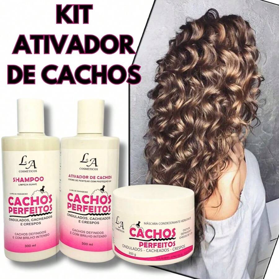 Perfect Curls Kit Shampoo Conditioner And Moisturizing Mask Curl ...