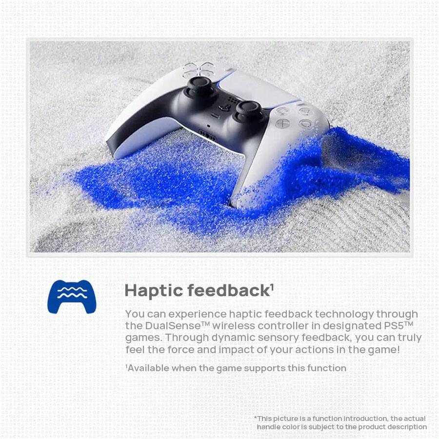 Sony 1pc Sony PS5 DualSense Wireless Game Controller, Midnight Black, Adaptive Triggers, Dual ...