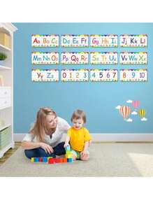 12pcs Educational Preschooler Posters Set - 26 Alphabet Letters ...