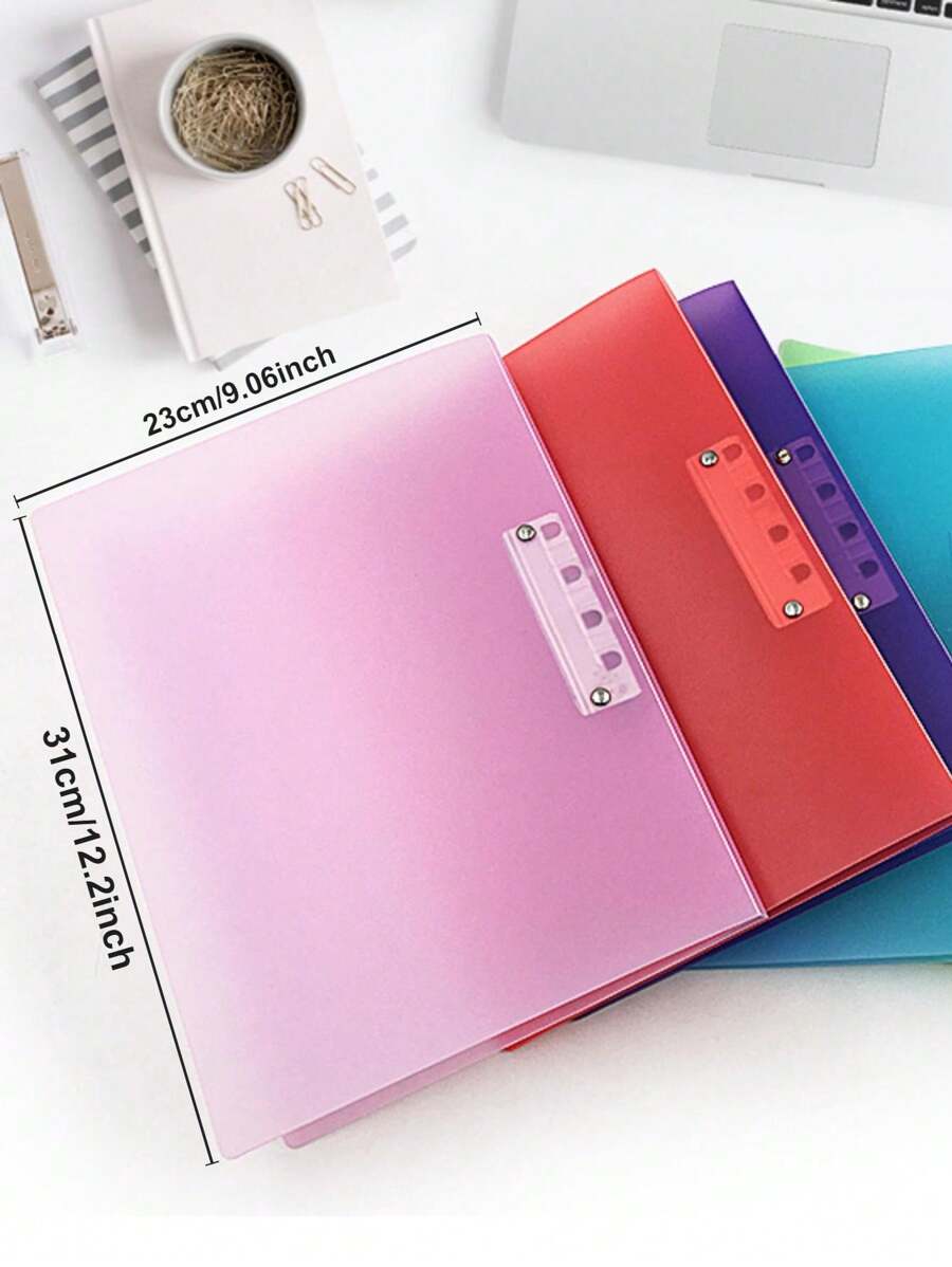 1pc L-Shaped PP Plastic A4 File Folder Board, Transparent Manager ...