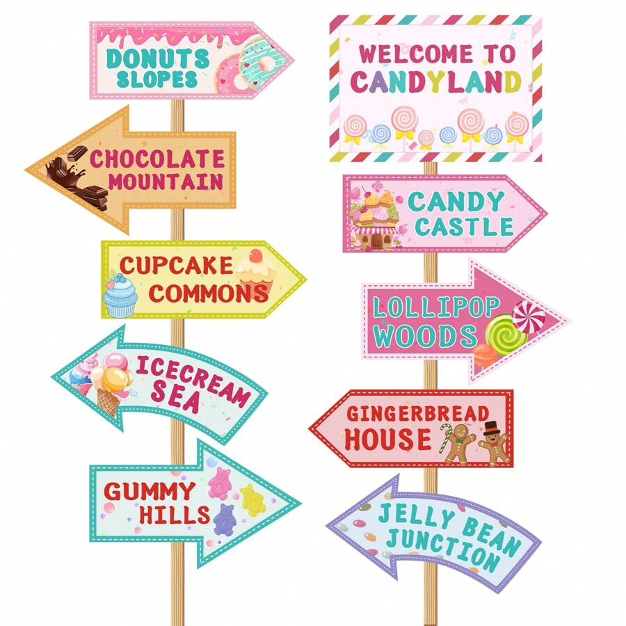 Candy Land Party Decorations - Candy Land Party Signs - Welcome Candy ...