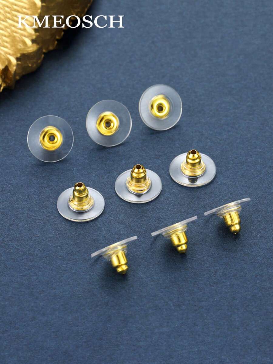KMEOSCH 100/200Pcs Fishhook Earring Backs For Droopy Ears Earring Backs ...