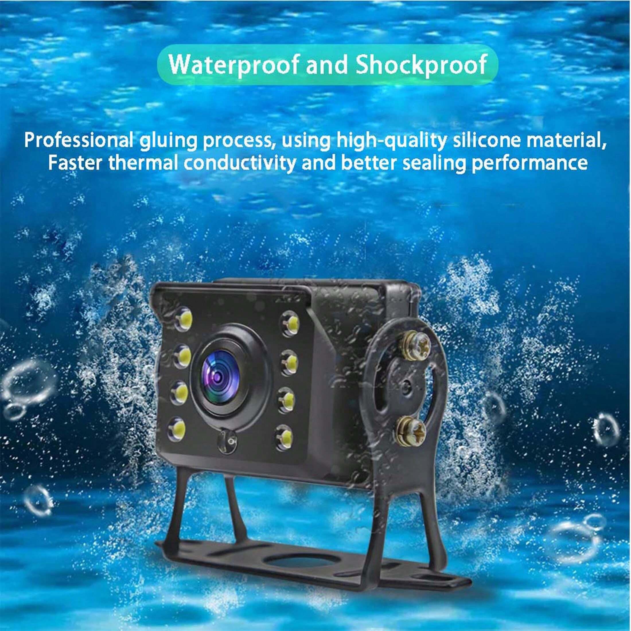 1080P AHD Car Camera With 8 LED Lights, Night Vision, Wide Angle ...