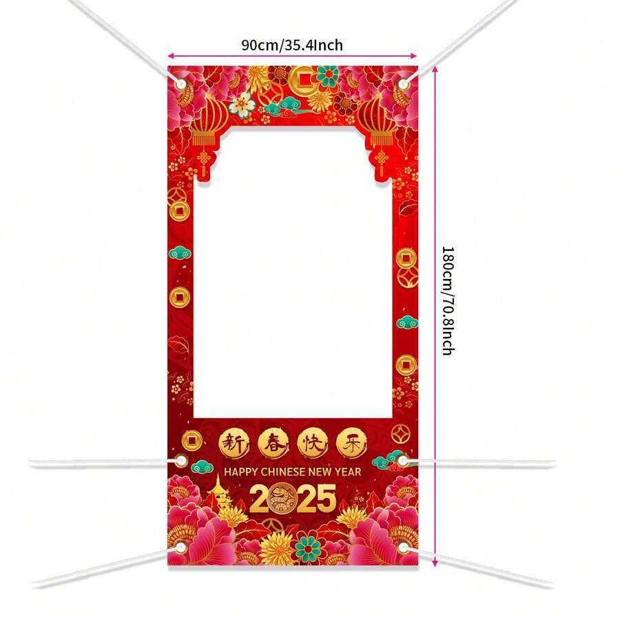 Chinese New Year Photo Booth Props Kit,2025 Year Of Snake Photobooth ...