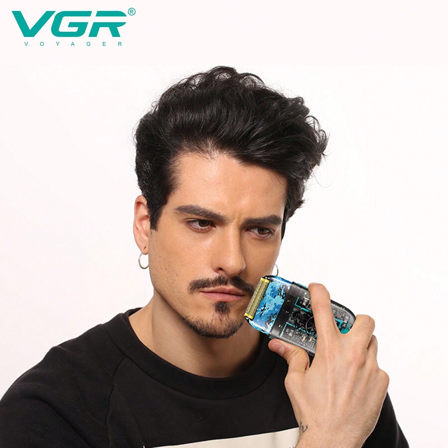 VGR VGR Shaver Electric Waterproof Transparent Reciprocating Digital ...