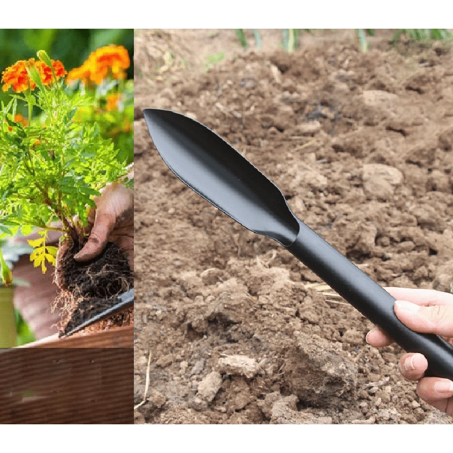 1 pieza Pala de jardín con punta, de acero al carbono, adecuada para ...