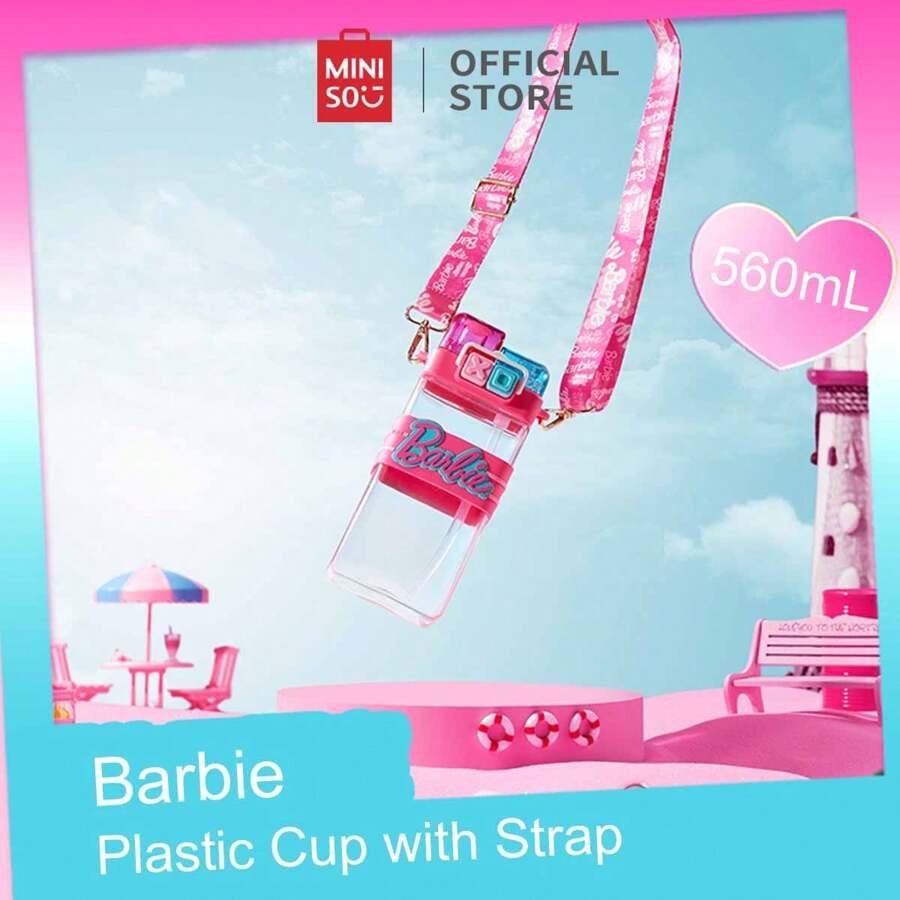 Miniso Miniso Barbie Daylight Shine Series Double Drink Strap Plastic ...