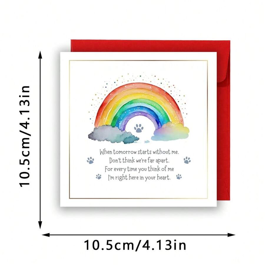 Tarjeta de pérdida de mascota, tarjeta de condolencias, tarjeta del ...