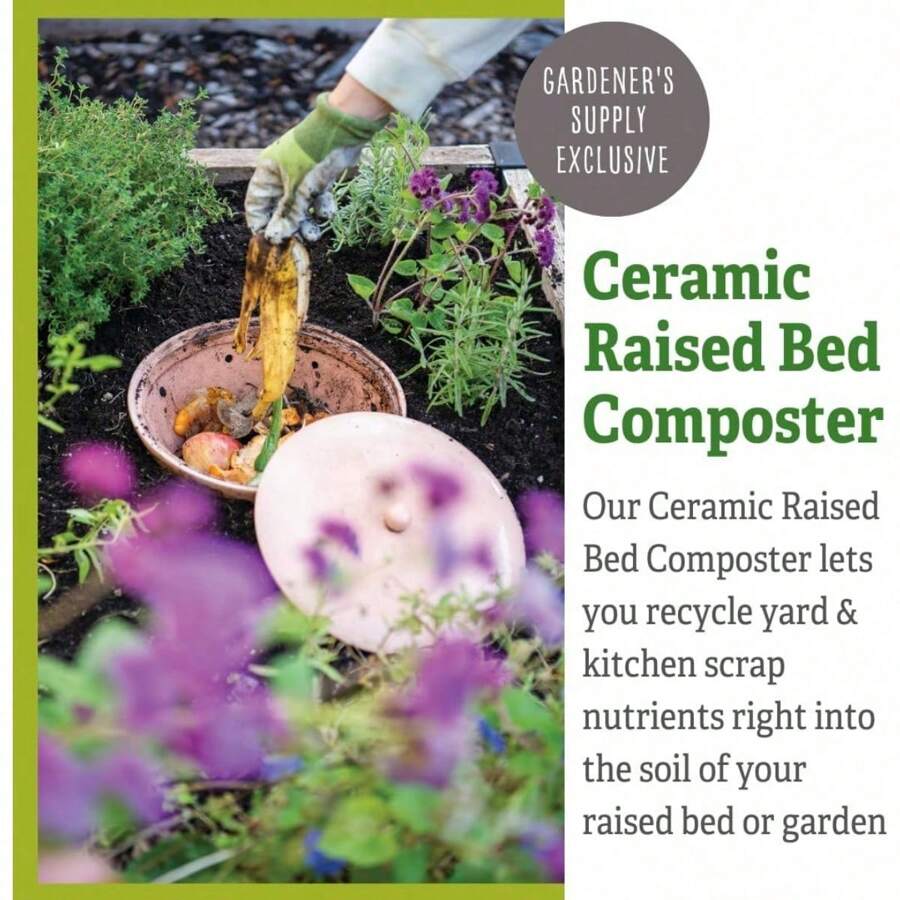 Ceramic Raised Bed Composter | Organic Vermi-Composting Recycle Food ...