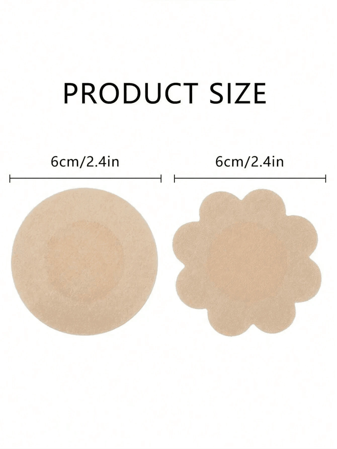 20 Pieces (Round 10 + Flower 10) Breast Stickers - Disposable Non-Woven ...