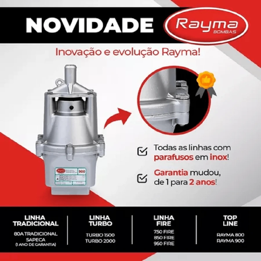 Rayma Turbo 2000 Submersible Sapo Pump Kit 220V + Float Switch Applications Cistern Wells ...