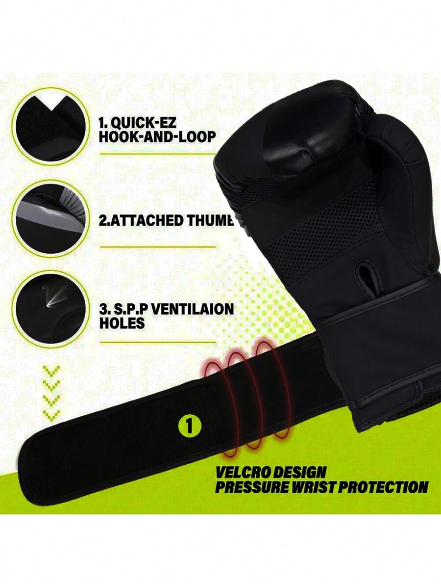 lekaro Guantes de boxeo profesionales para adultos de 12 onzas, guantes ...