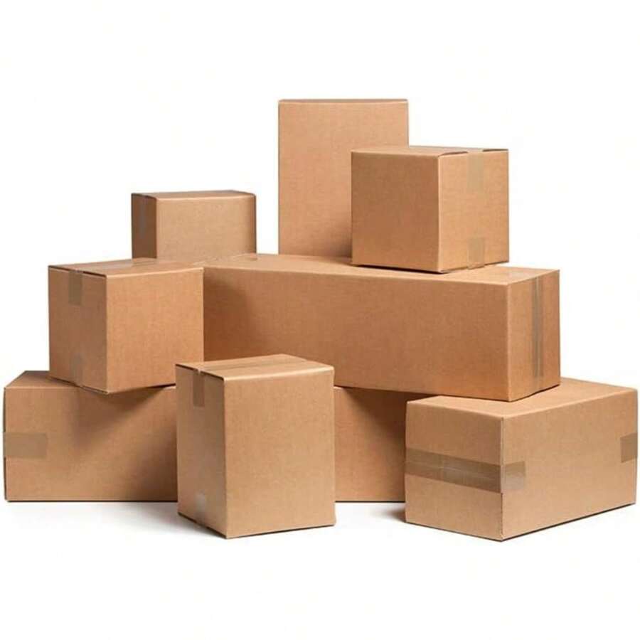 8x8x6 Pack Of 50 Corrugated Cardboard Packing Shipping Mailing Moving ...