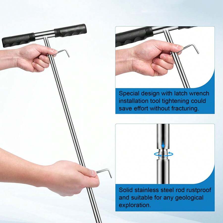 Soil Sample Probe Set Stainless Steel Soil Sample Collecting Probe With ...