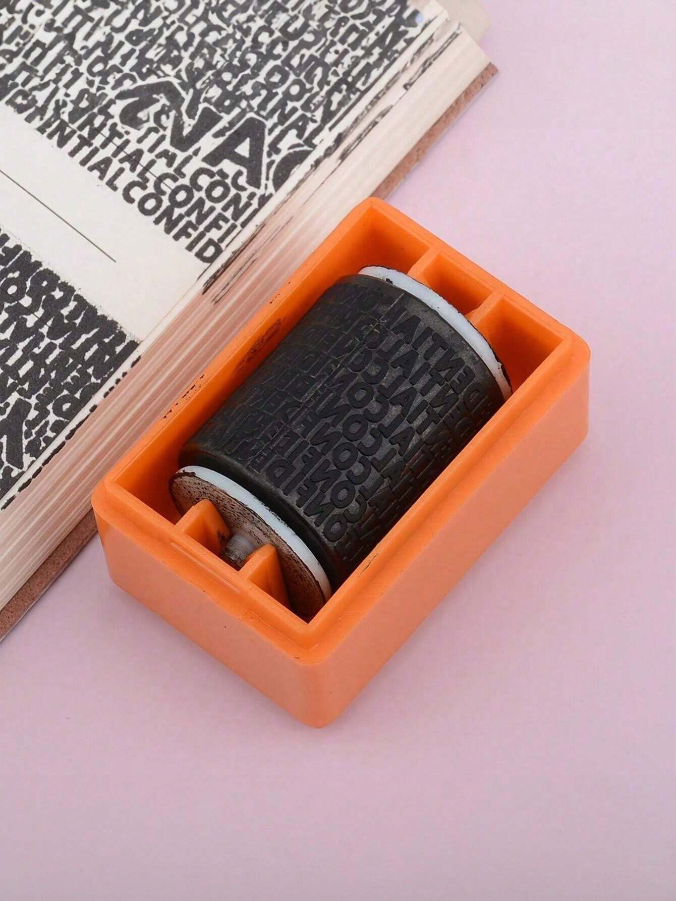 1pc Self-Inking Privacy Smear Stamp For Confidentiality And Personal ...