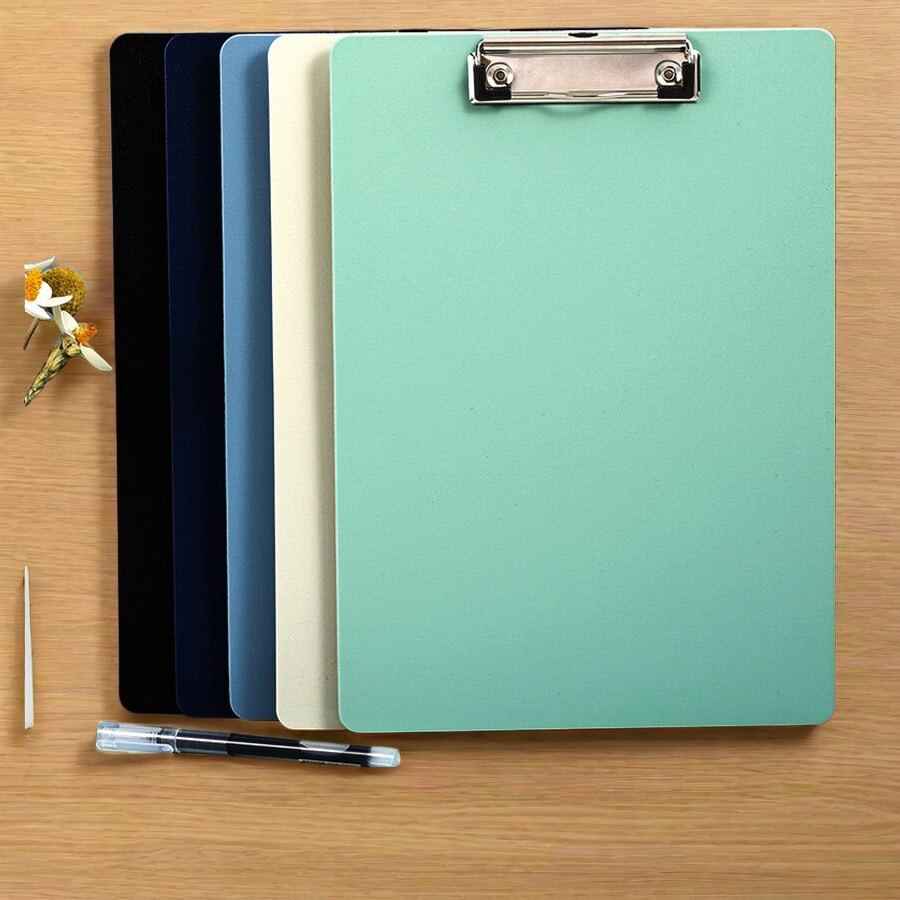 A4 Writing Pad Folder Clamp Hard Board Test Paper Clip Vertical Record ...