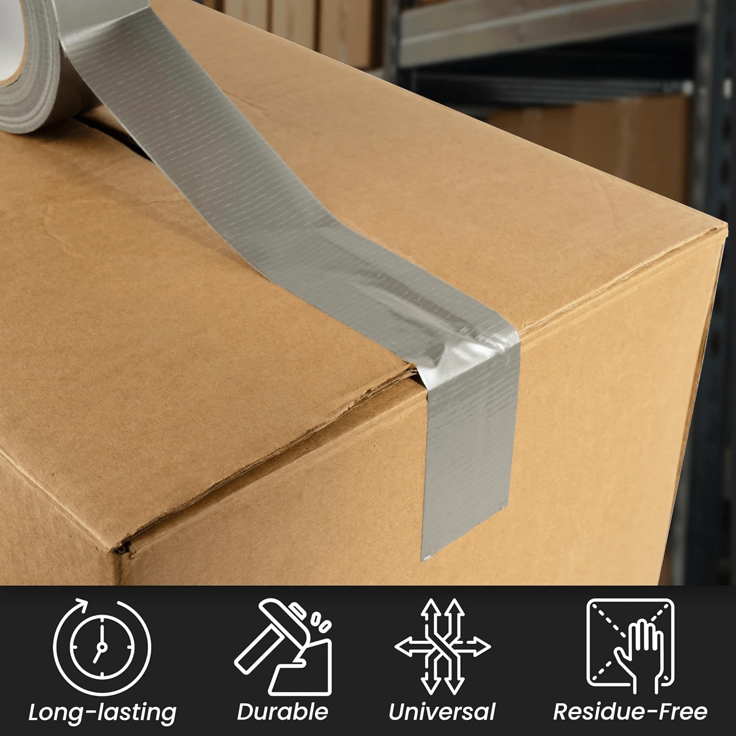 1 Roll Heavy Duty Waterproof Adhesive Tape - Super Sticky, No Residue ...