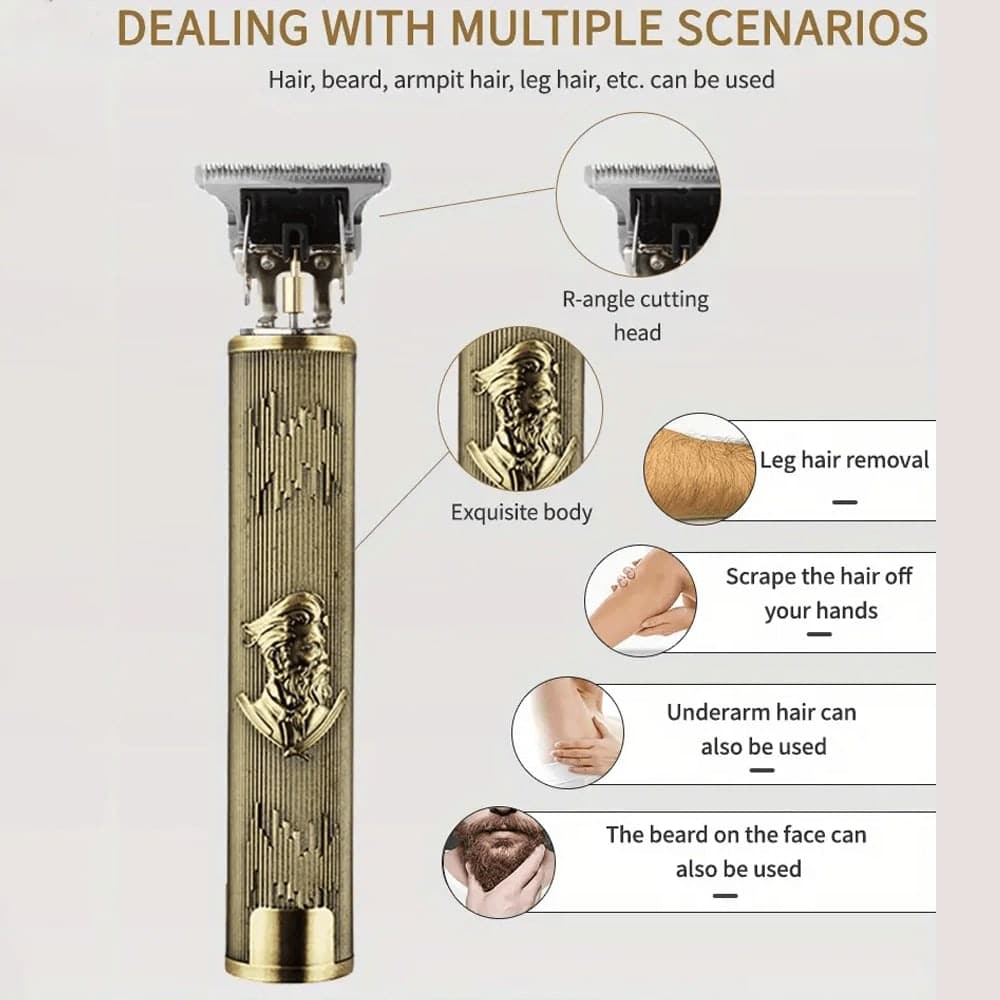 T9 Cordless Hair Clipper For Men 400 MAh Professional Haircutter ...