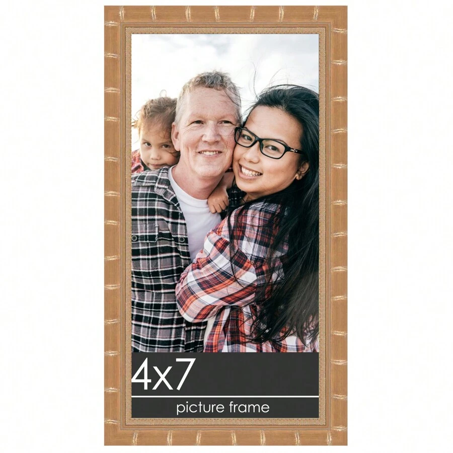 Custompictureframes.Com 4x7 Modern Bamboo Picture Frame UV Acrylic 5 ...