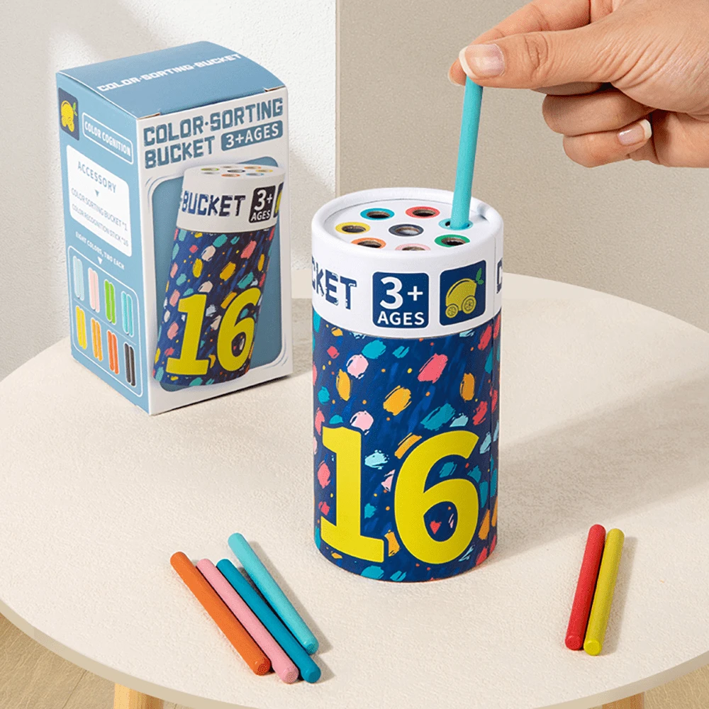 Color Sorting Bucket, Fine Motor Skills Training, Color Matching ...