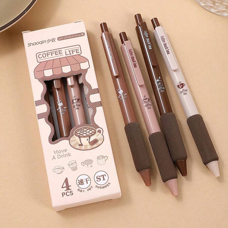 1 Box, Push Button Pen, Bullet Style Tip, Spring Loaded Tip, Anti ...