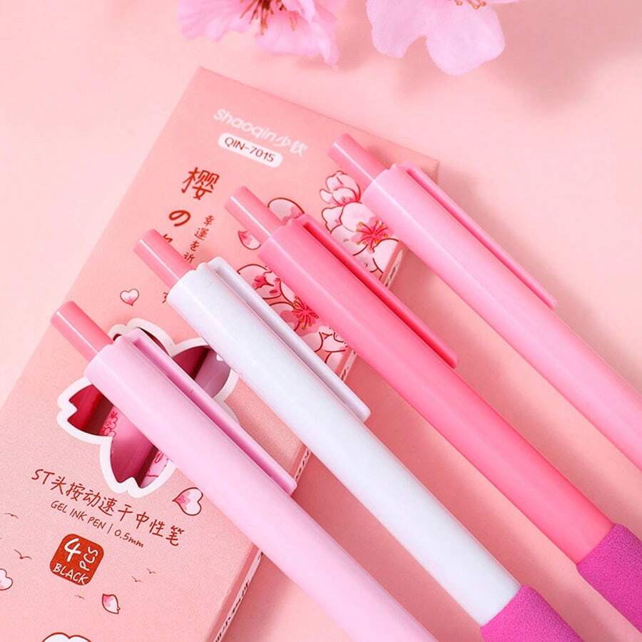 1 Box Push Button Pen Bullet Style Tip Spring Loaded Tip Anti