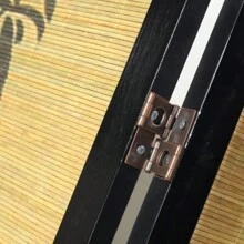 Chinese Calligraphy Design Bamboo Room Divider, Decorative 4 Panel ...