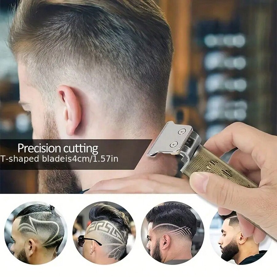 T9 Cordless Hair Clipper For Men 400 MAh Professional Haircutter ...