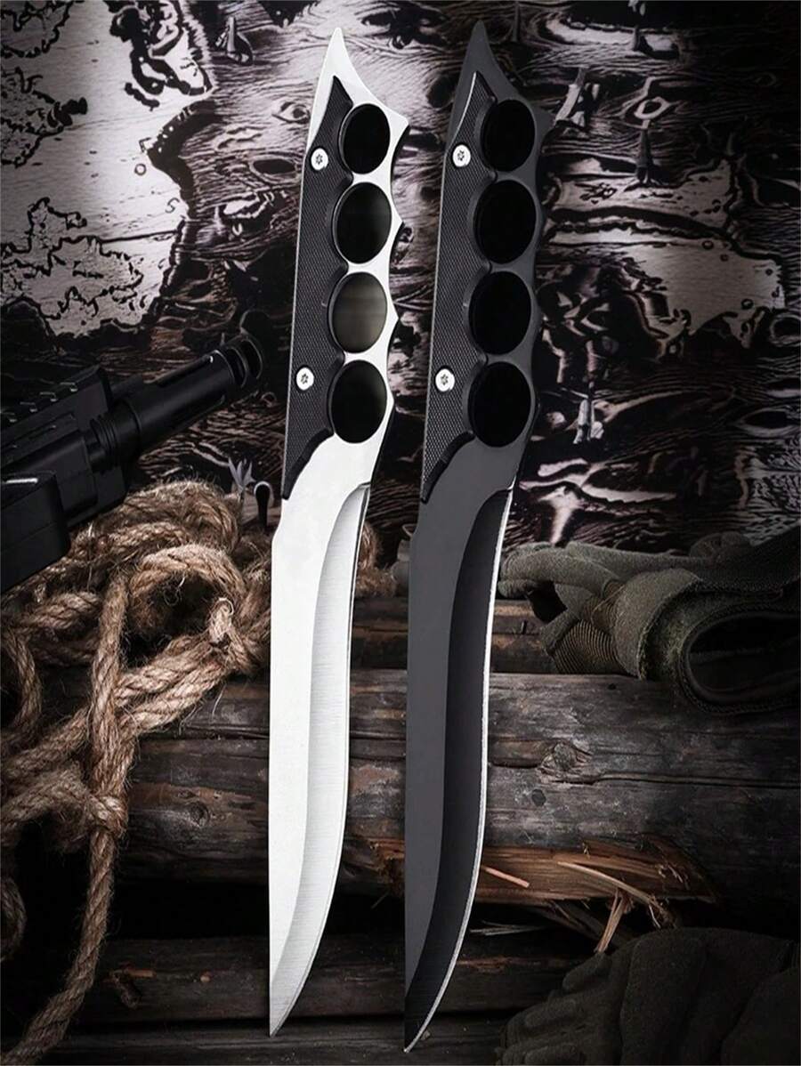 Outdoor High-Hardness Military Tactical Knife, EDC Fixed Blade Knife ...