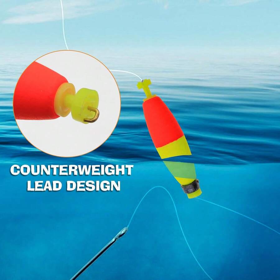 Weighted-Bobbers-For-Fishing-Floats-Bouy Slip Bobber Fishing Corks Kit ...