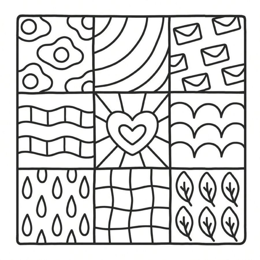Comfy Patterns: Coloring Book For Adults And Kids, Bold And Easy ...