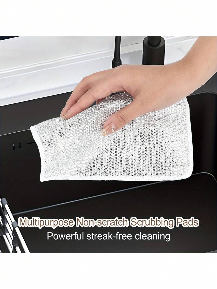 2/5/10/20pcs Non-Scratch Wire Dishcloth, Multipurpose Wire Dishwashing ...