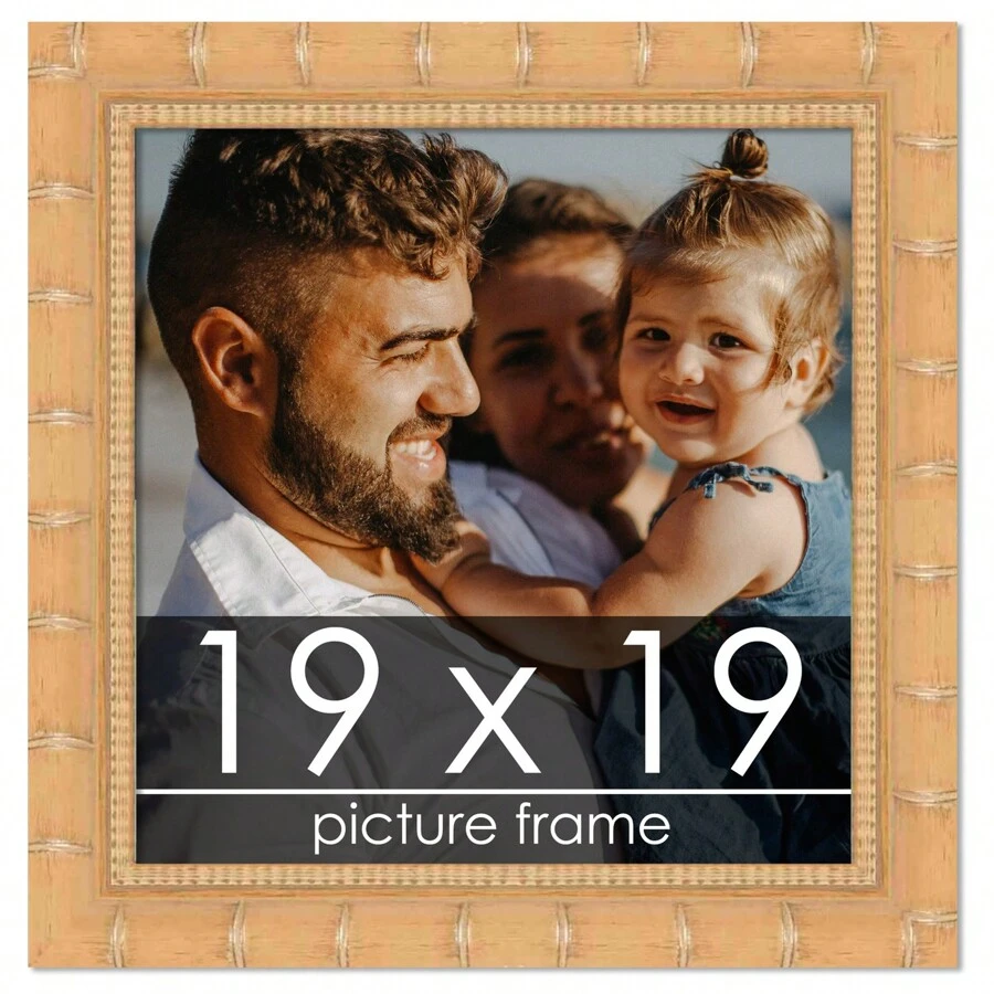 Custompictureframes.Com 19x19 Modern Bamboo Picture Frame UV Acrylic 5 ...