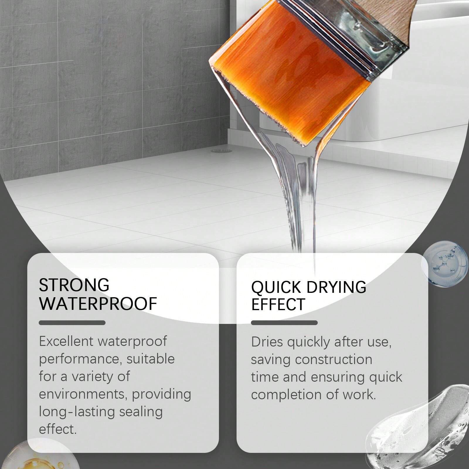 Transparent Waterproof Sealant - Bathroom & Kitchen Waterproof Coating ...