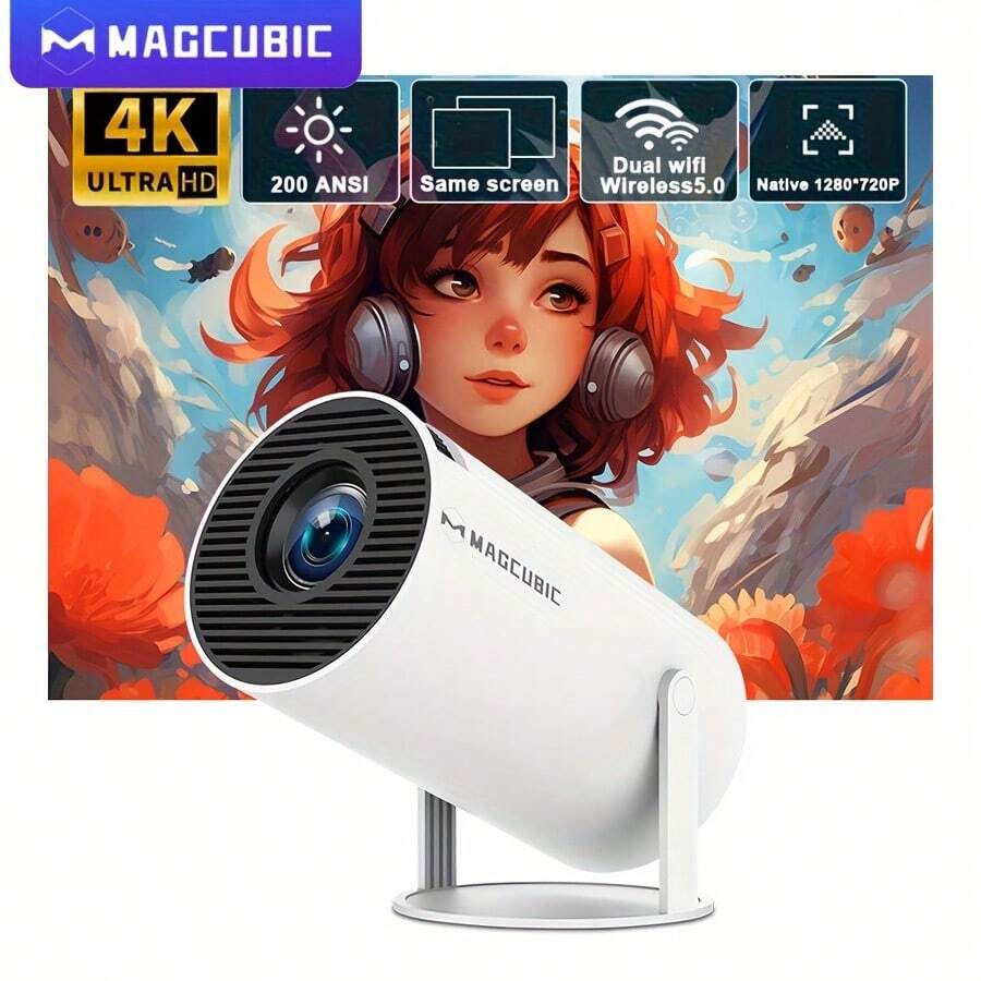 Proyector portátil Magcubic HY300Pro con pantalla única, wifi 6, 260 ...