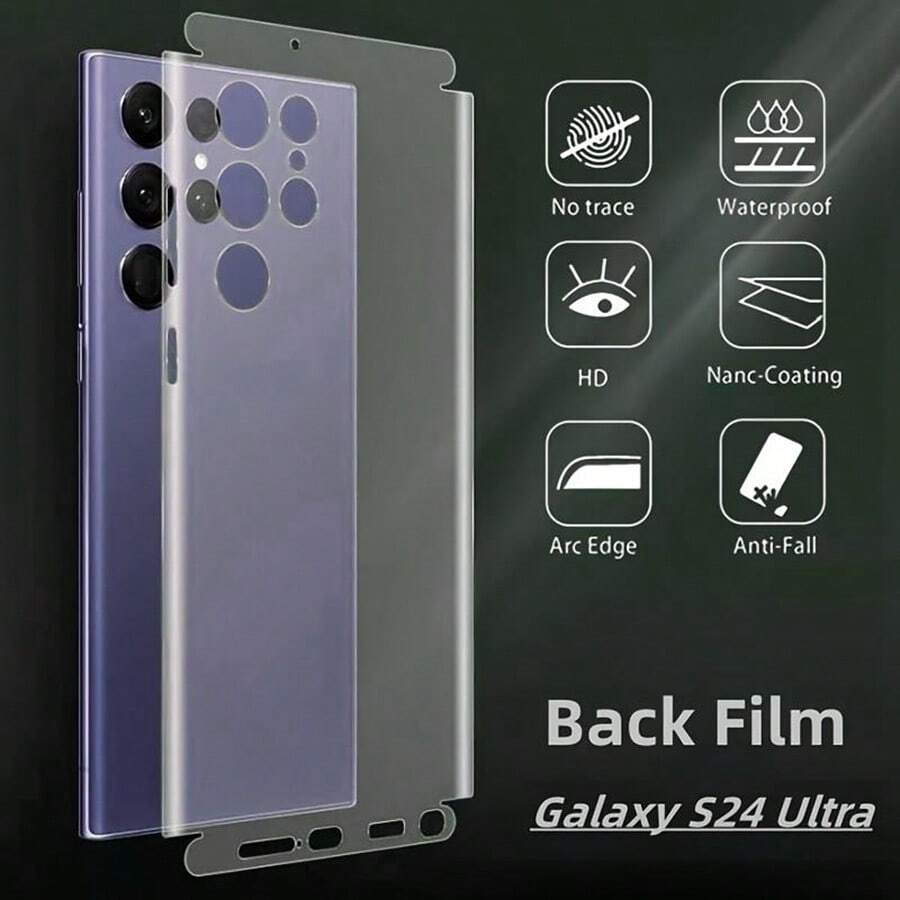 Full Cover Hydrogel Screen Protector Compatible With Samsung Galaxy S24 Ultra S23 Ultra, Self ...